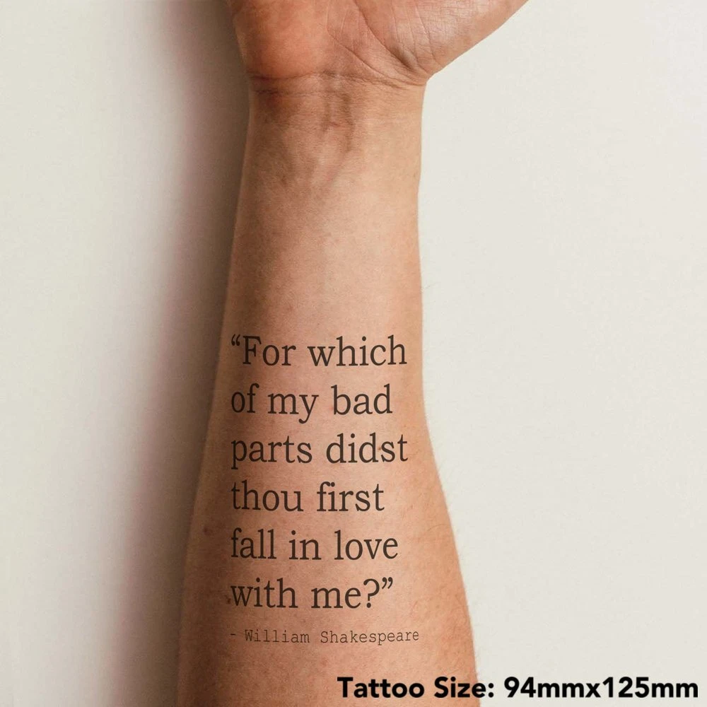 Shakespeare Quote Tattoos
