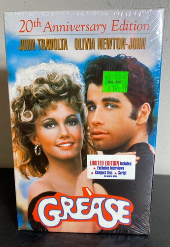 Grease VHS 20th Anniversary Edition Includes Script Book CD Travolta ...