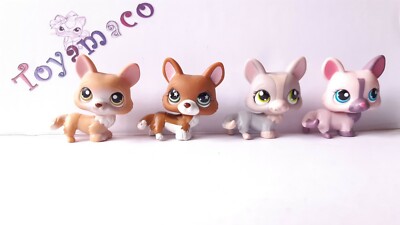 Original LPS Littlest Pet Shop CORGI x 4 : #183 + #897 + #1486 + #1645 ...