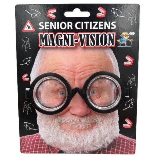 Senior Citizens Old Magni-Vision - Over the Hill Magnify Eyes Glasses ...