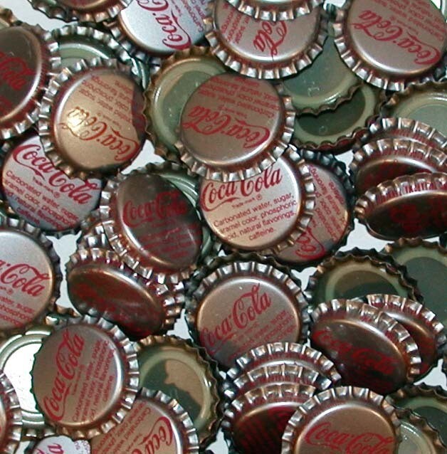 Soda pop bottle caps Lot of 12 COCA COLA Tullahoma Tenn plastic new old ...