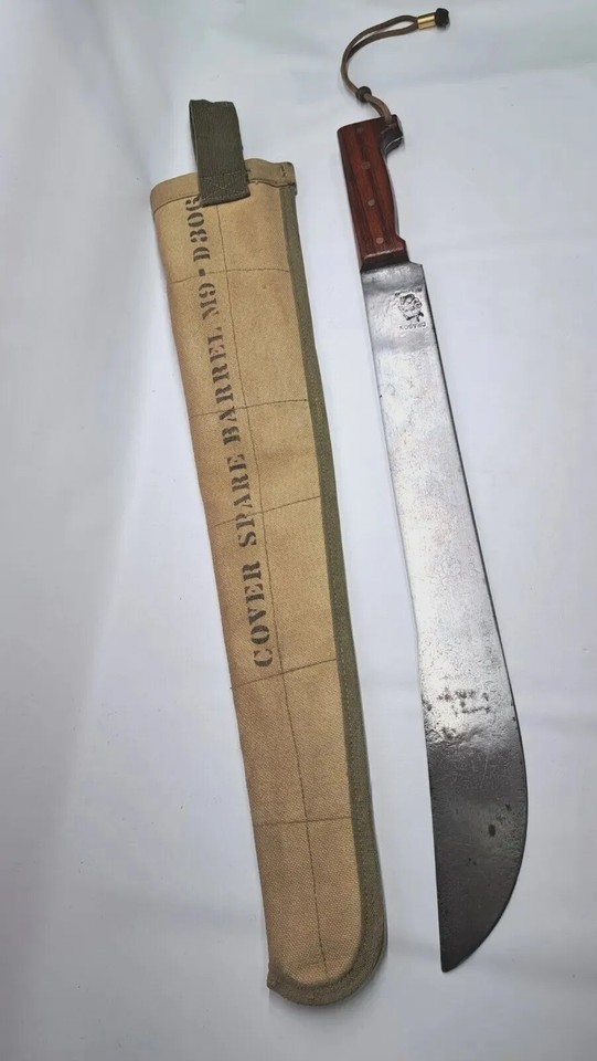 WW2 US Army USMC Machete 'Dragon Belgium" Scabbard 1940 Clean And Sharp ...