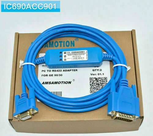 1PC Panasonic IC690ACC901 PLC Programming Cable For US GE GE90-70 90-30 ...