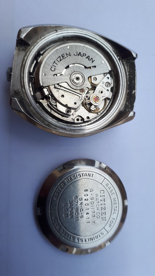 VINTAGE CITIZEN 8110A BULLHEAD SS WRIST WATCH MEN'S JAPAN FOR PARTS OR ...