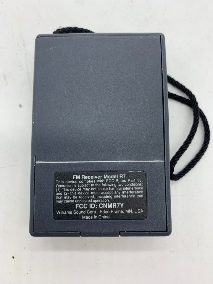 Williams Sound Personal P.A. FM Receiver R7 w/ Free Shipping!! | eBay