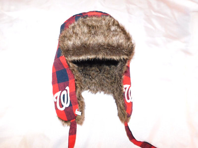 Washington Nationals Harris Teeter Child's Trapper/Hunter's Cap SGA | eBay