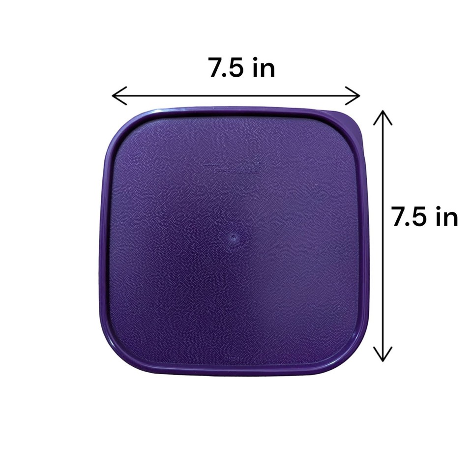 Tupperware Modular Mates Square Purple 1623 2 Pcs Seal Lid | eBay