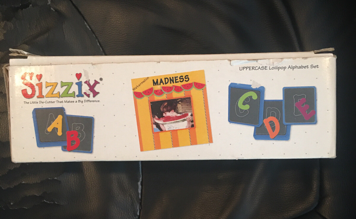 Sizzix Lollipop Letters Sizzix Alphabet Die Etsy