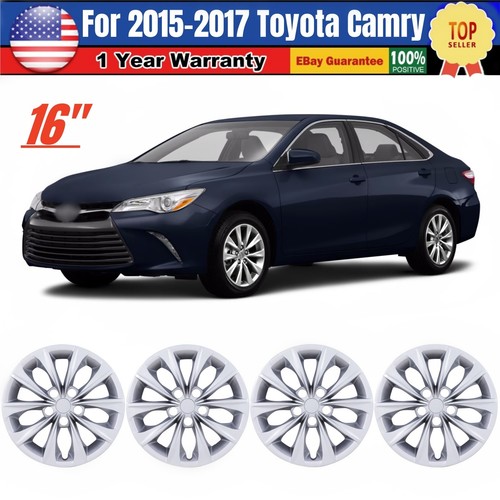 16" Hubcap Wheel Covers Fit For 2015 2016 2017 Toyota Camry 16'' Steel ...