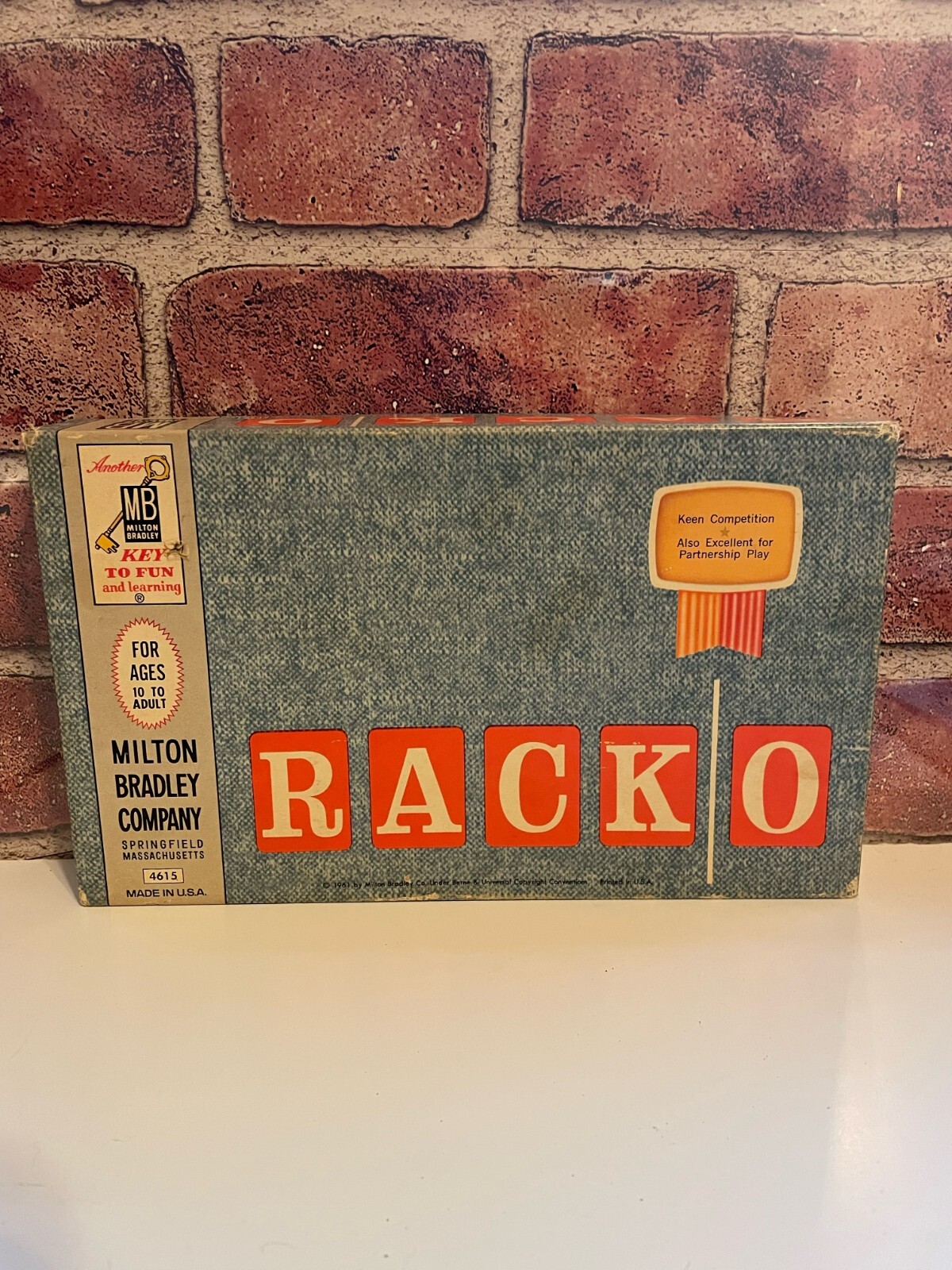 Vintage RACKO Game Milton Bradley 4615 Cards USA 1961 MB RACK-O 100% ...