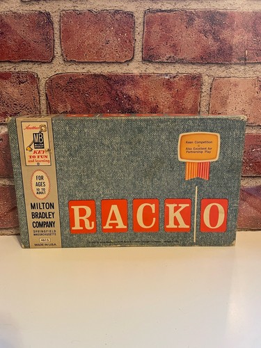 Vintage RACKO Game Milton Bradley 4615 Cards USA 1961 MB RACK-O 100% ...