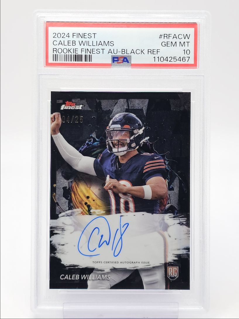 100 Most Watched Caleb Williams Football Card Auctions