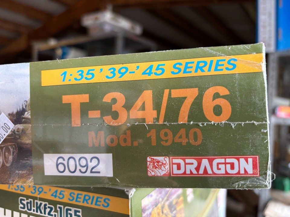 DRAGON # 6092 1/35th SCALE T-34/76 MOD 1940 TANK SEALED MODEL KIT | eBay