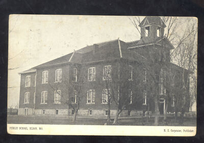 ELDON MISSOURI HIGH SCHOOL BUILDING E.Z CARPENTER VINTAGE POSTCARD SEYMOUR MO. | eBay