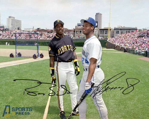 Barry Bonds Ken Griffey Jr Giants Mariners Legends Signed Photo ...