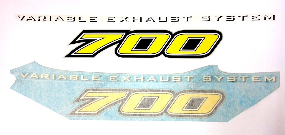 Polaris Right Hand "VES 700" Decal Yellow Black White 2003 EDGE RMK SKS ...
