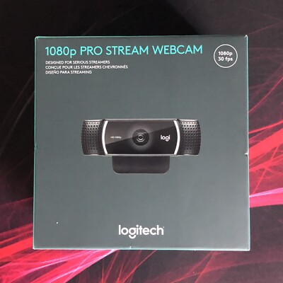 NEW Logitech 1080p PRO STREAM WEBCAM 30 fps For HD Stream/Video | eBay