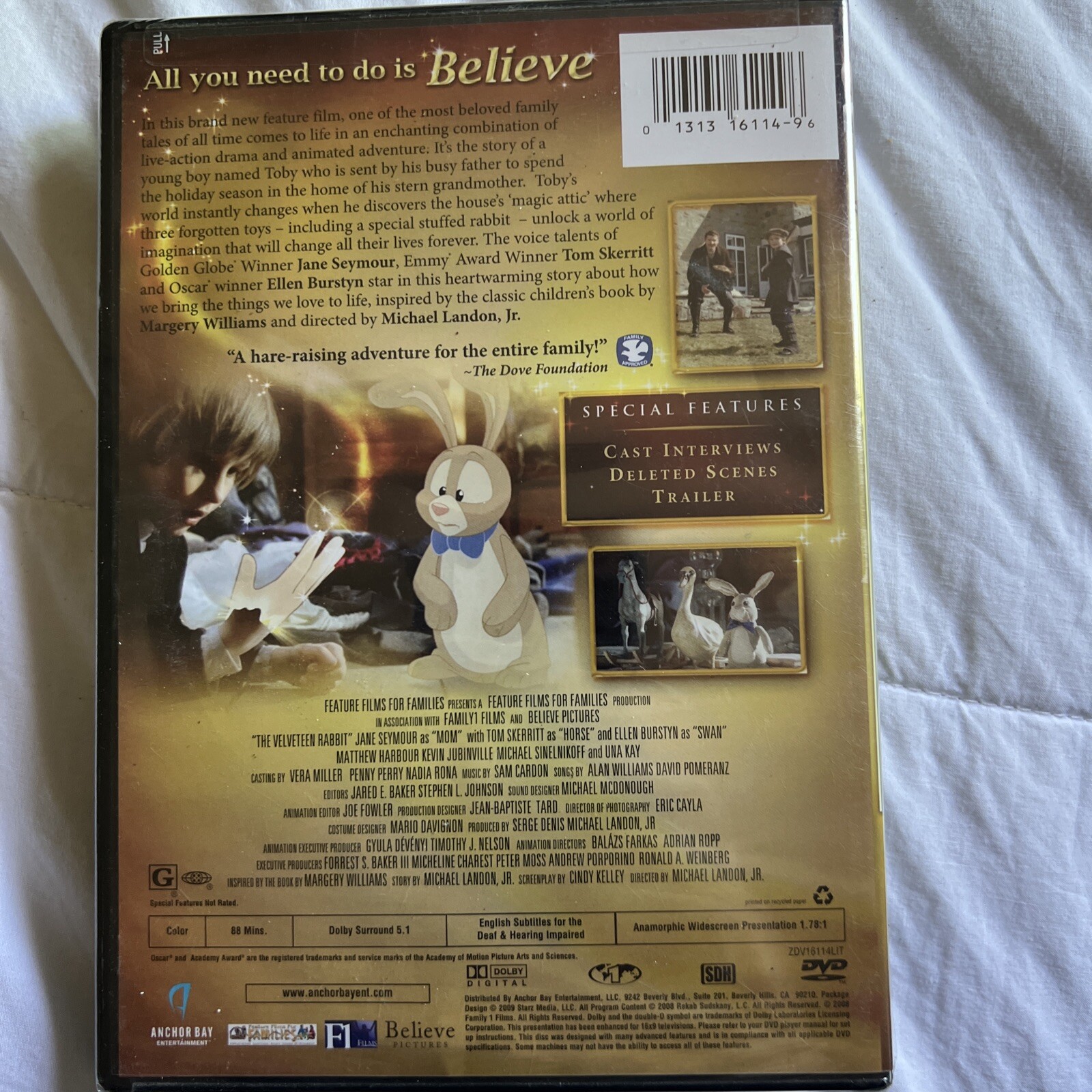 The Velveteen Rabbit (DVD, 2009) 13131611496| eBay
