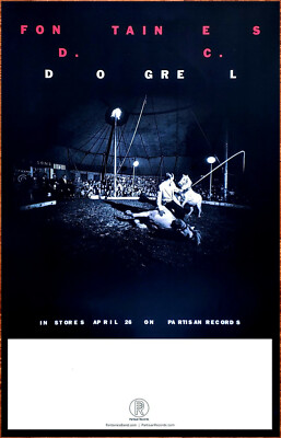 FONTAINES D.C. Dogrel Ltd Ed RARE Tour Poster +BONUS Indie Punk Poster ...