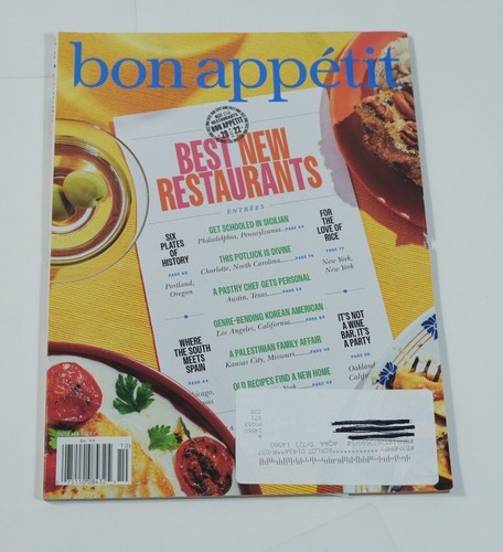 Bon Appetit Magazine October 2022 Best New Restaurants | eBay