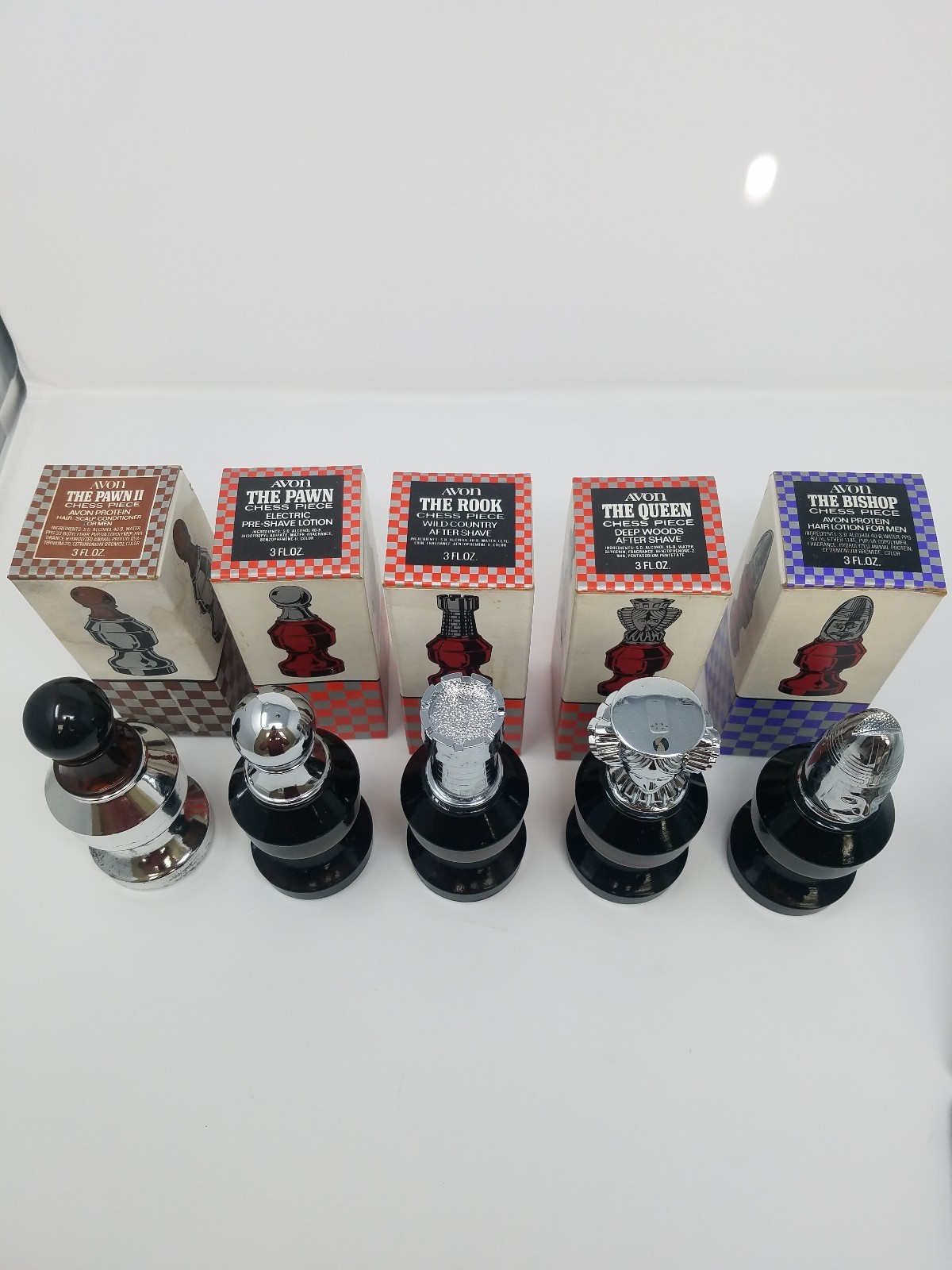Vintage Avon 5 Piece Chess Set in Original Boxes | eBay