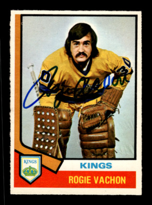 1974-75 O Pee Chee # 235 Rogatien Vachon Autograph Signed Card Los ...