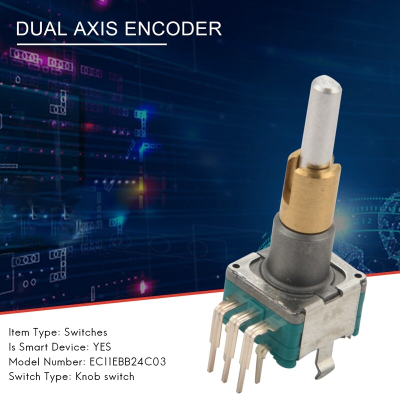 EC11EBB24C03 Dual Axis Encoder with Switch 30 Positioning Number 15 ...