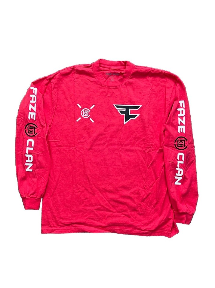 Faze Clan x Clot Long Sleeve FCCLOT10340 - RED Sz 2XL | eBay