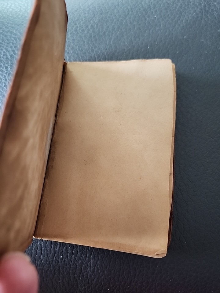 Genuine Leather USMC Eagle Globe Anchor Pocket Note Pad Vintage | eBay
