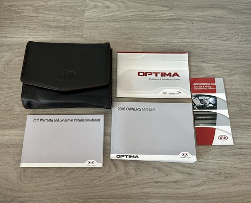 2016 16 KIA OPTIMA OWNER'S MANUAL SET BOOK G12 | eBay
