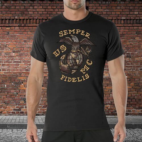 Rothco Red Usmc Semper Fidelis T-shirt 11785 - L | eBay