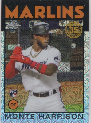 2021 Topps Chrome Monte Harrison 35th Anniversary Rookie Mega | eBay