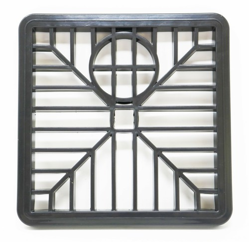 Gulley Grid Drain Cover Grate Lid PVC 6 Inch 150mm x 150mm Square Leaf ...