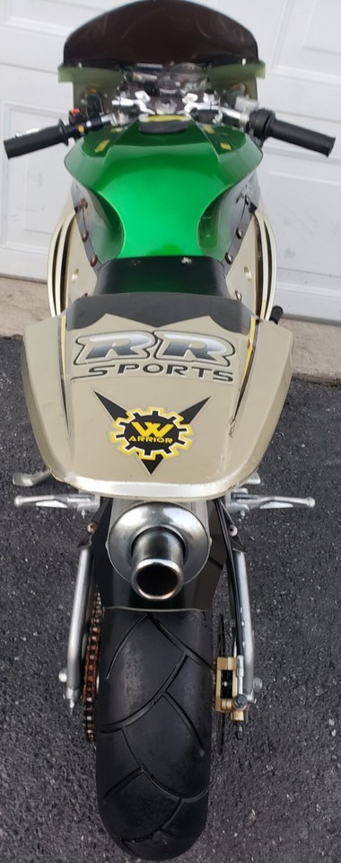 X18 SUPER POCKET BIKE MINIBIKE PIT BIKE MINI BIKE GO KART GREEN RACER ...