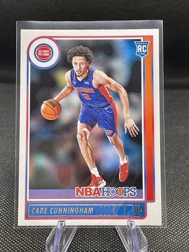 Cade Cunningham 2021-22 Panini NBA Hoops Rookie Card #201 Detroit ...