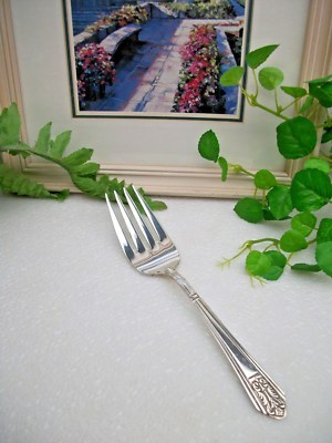 International Silver ROYAL SAXONY Silverplate Cold Meat Serving Fork ...