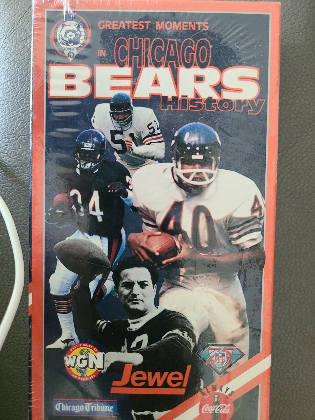 Sealed VHS Greatest Moments In Chicago Bears History 75th Anniversary ...