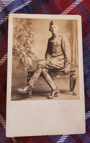 RPPC Postcard- Military Soldier. WW1. John R. Ellis. | eBay