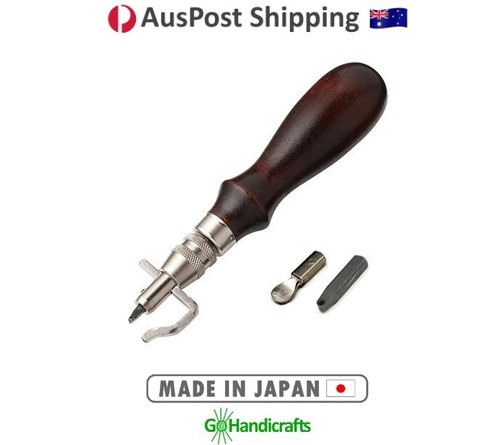 Seiwa Pro Adjustable Stitching Groover Creaser Set Leathercraft Multi ...