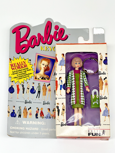 Basic Fun Mattel Barbie Poodle Parade 1965 Keychain 1995, Light Brown ...