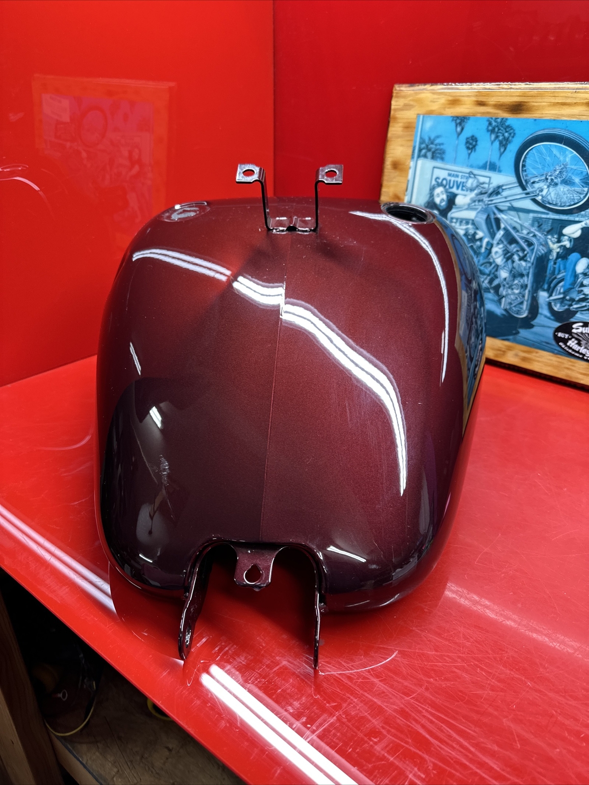 Harley M8 Fxlrs Gas Tank Lowrider S St Small Dent Fuel Stock Fxlr Red ...