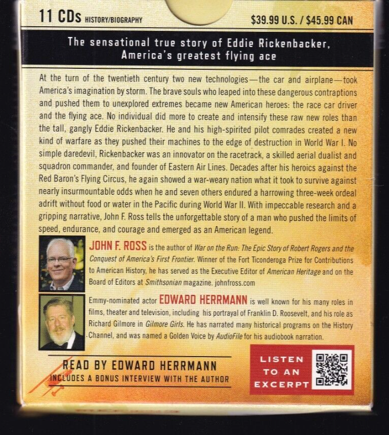 ENDURING COURAGE: Ace Pilot Eddie Rickenbacker (11 CDs UNABRIDGED 2014 ...