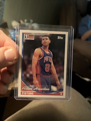 Allan Houston Detroit Pistons 1994 Topps 1st Round NBA Draft #261 RC ...