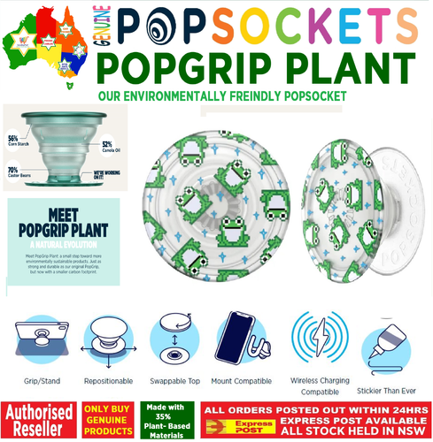 PopSockets Pop Socket 8 Bit Frogs 35% Plant Popsocket Phone Stand ...