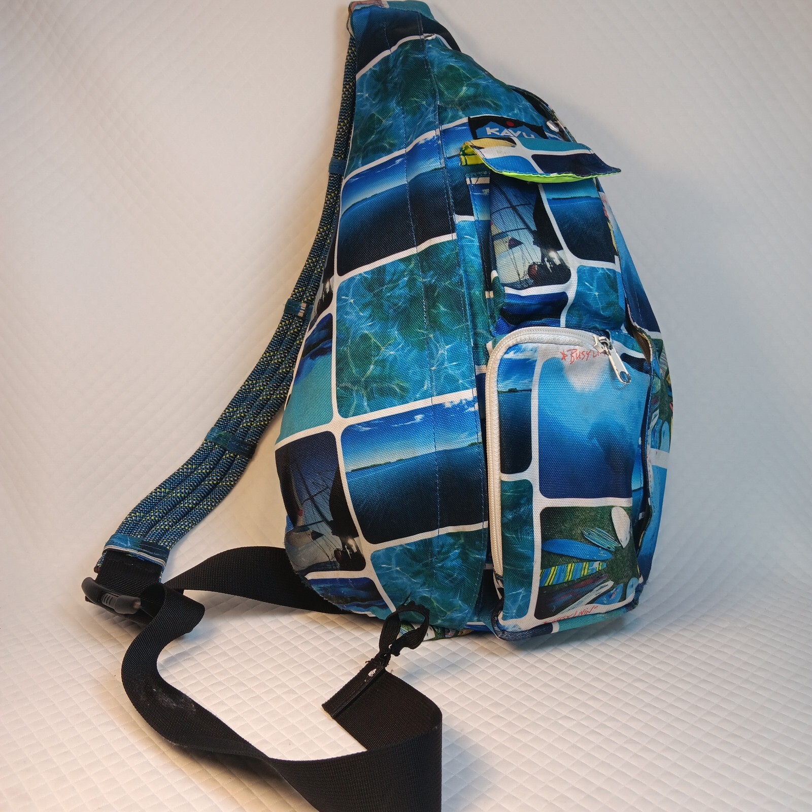 kavu rope sling bag Backpack Ocean Surfing Sailing Busy Livin Pattern ...
