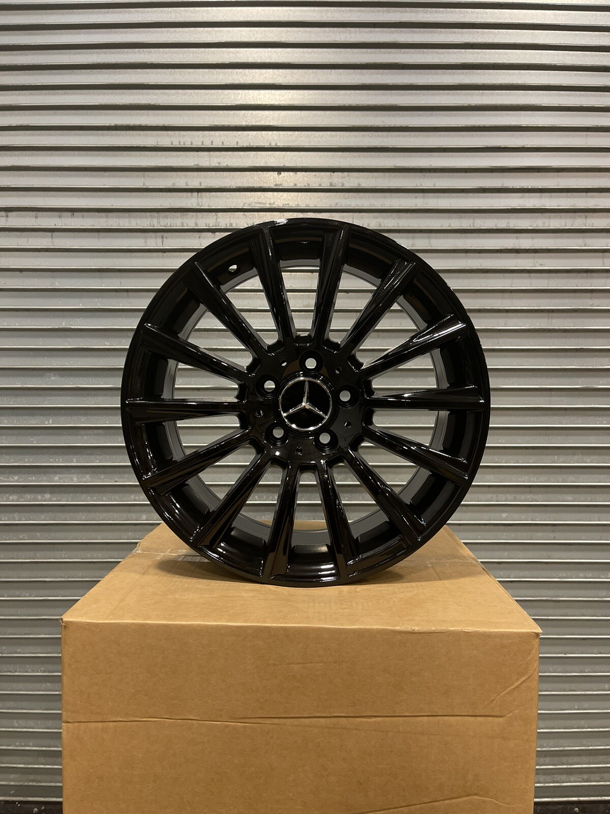 (4) SET OF 22" STAGGERED S550 STYLE AMG BLACK RIMS WHEELS FITS MERCEDES ...