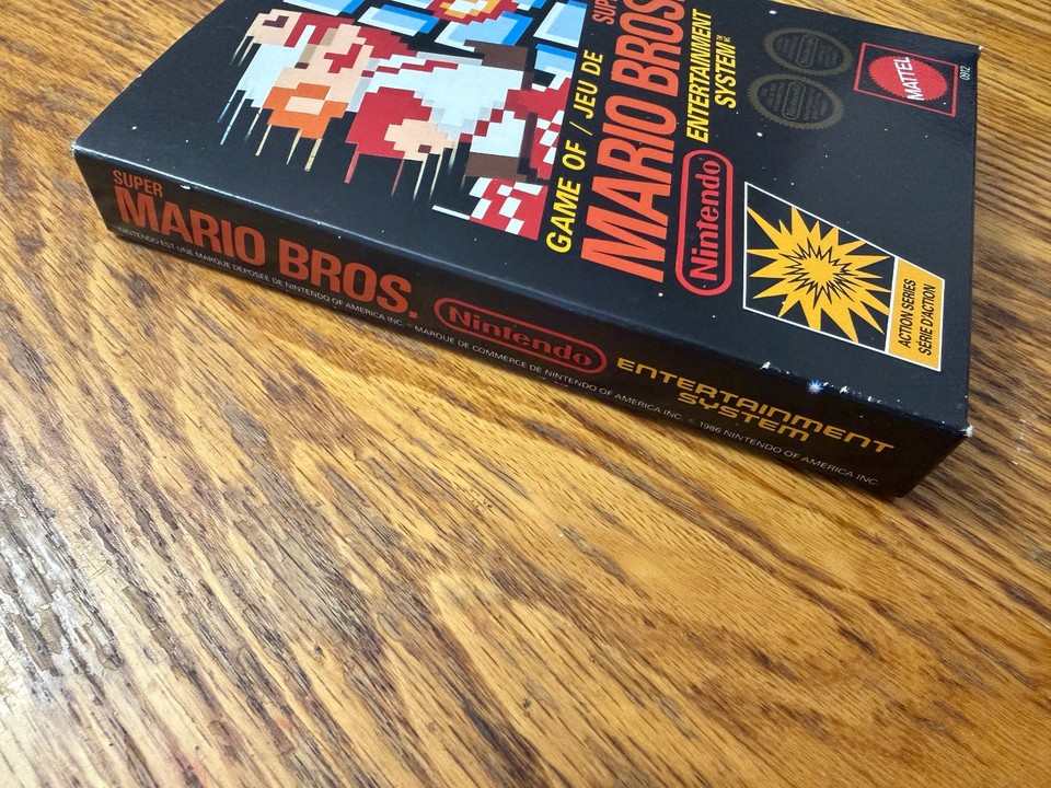 1986 MATTEL Super Mario Bros Control Deck complete in box nintendo nes ...