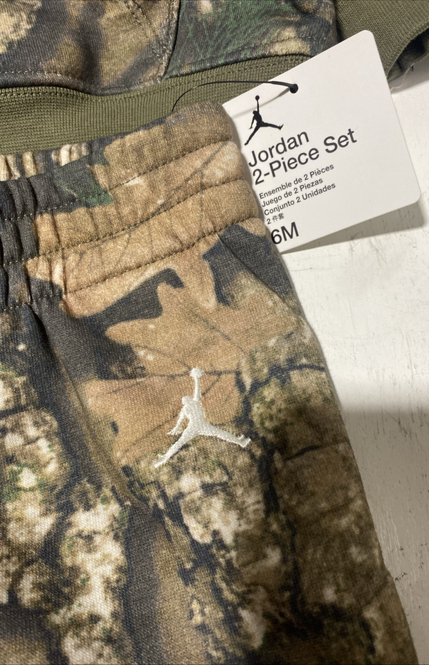 Jordan MVP Baby 6M Medium Olive Camo 2-Piece Hoodie Set | eBay