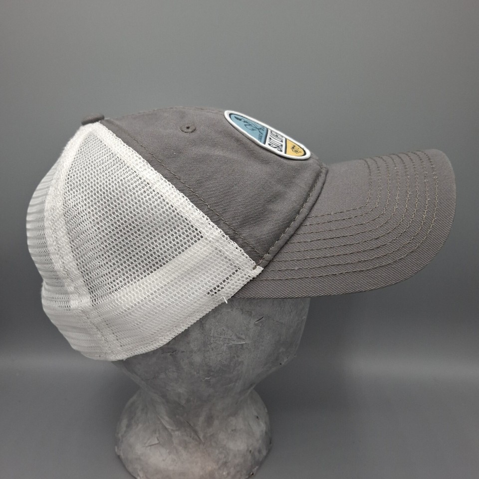 Salt Life Livin Salty Hat Fish Skull Fishing Snapback Mesh Trucker Gray ...