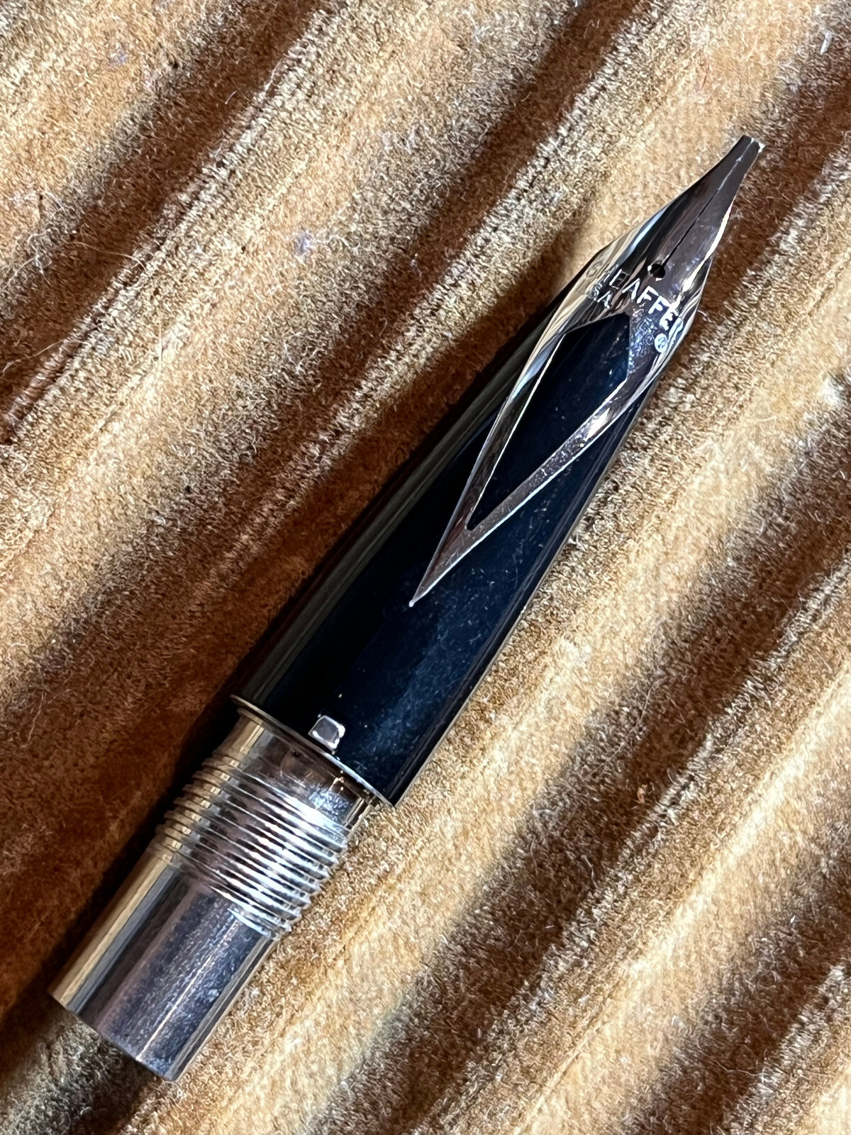 Sheaffer Targa stainless steel nib unit, "Cursive", outrageous 1.4mm ...